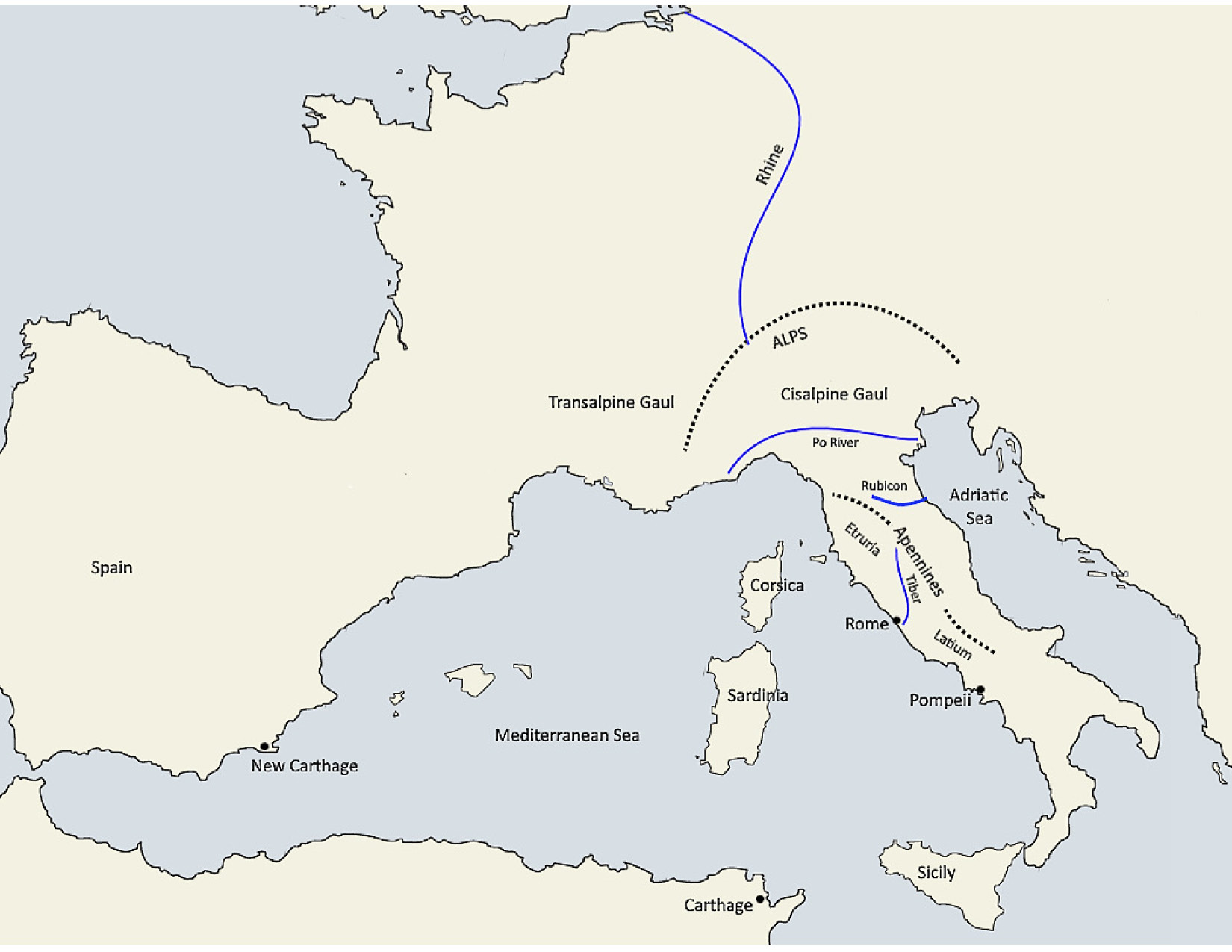 Caput III. cisalpine Gaul and transalpine Gaul - Lambert Classical Latin
